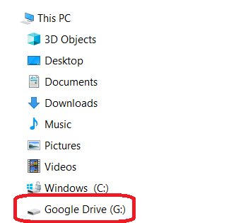 Google Drive for Desktop - Identifying folders
