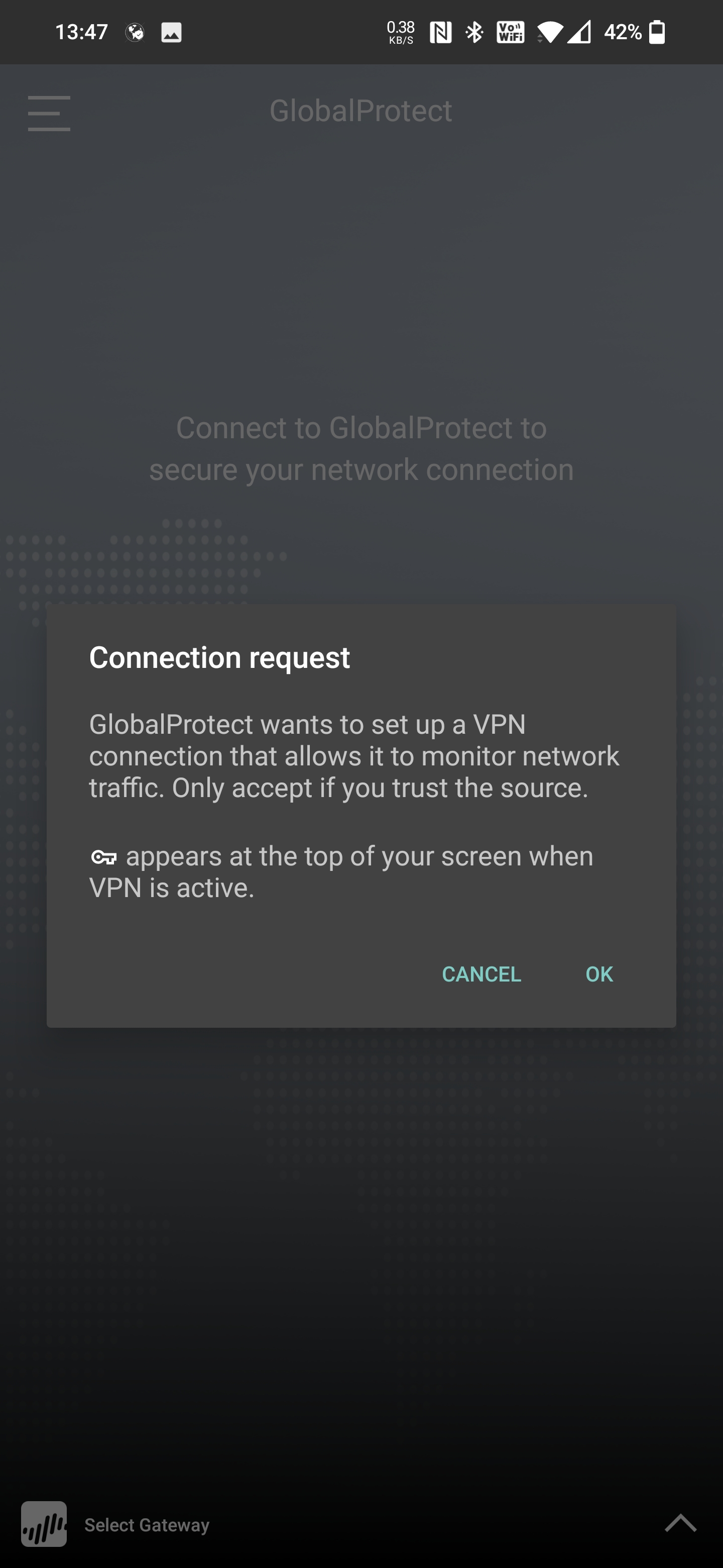 VPN: GlobalProtect on Android