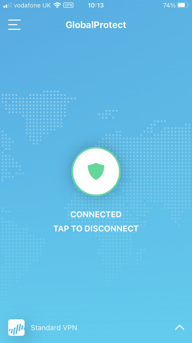 VPN: GlobalProtect on Apple iOS