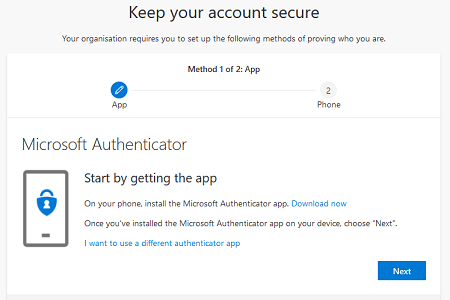 T1/T2 account first use and two-step verification setup