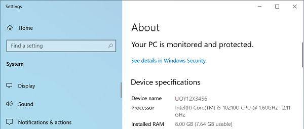 University computers: Find your device name
