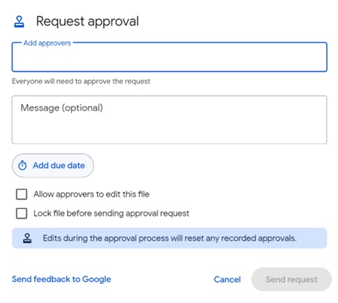 Google Drive Approvals