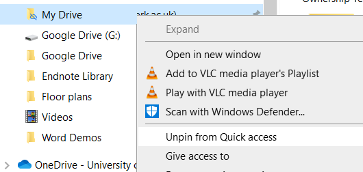 Google Drive for Desktop - Identifying folders