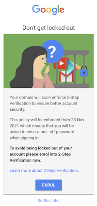 Google two-factor authentication: Initial setup | IT Services: support, guidance and answers ...