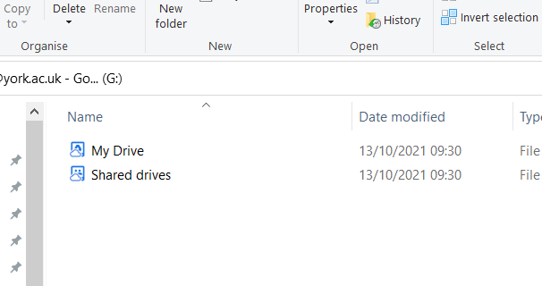 Google Drive for Desktop: Identifying folders | IT Services: support ...