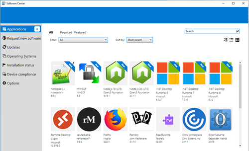 Installing software on managed Windows computers using Software Center ...