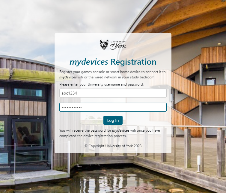 Register a games console or smart device for the mydevices network | IT ...
