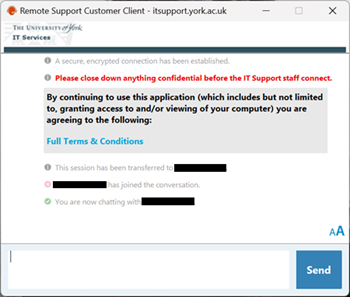 Remote support sessions | IT Services: support guides and answers ...