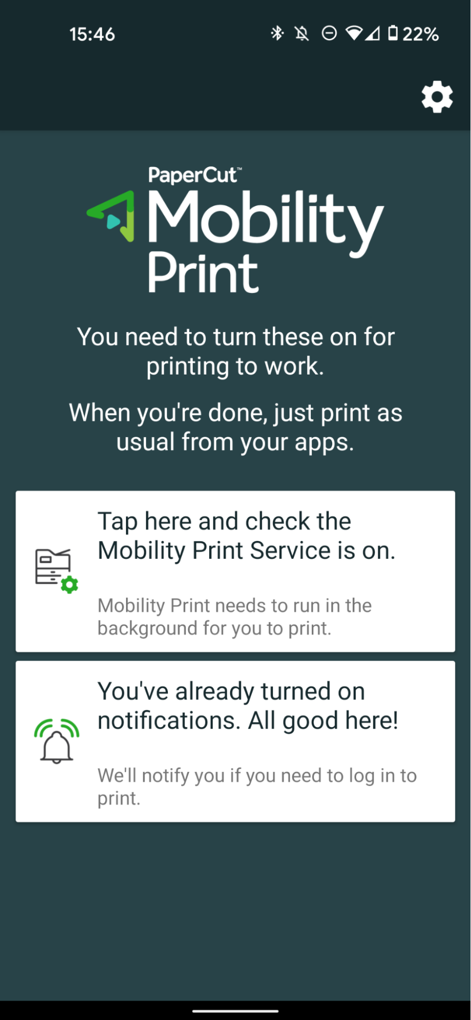 PrintCloud: Setup guide for Android | IT Services: support guides and ...