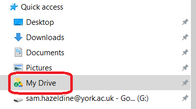 Google Drive for desktop: Identifying folders | IT Services: support ...