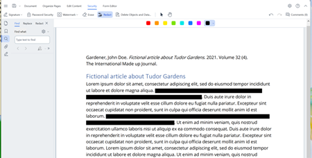 ABBYY FineReader PDF: Redact documents | IT Services: support guides ...