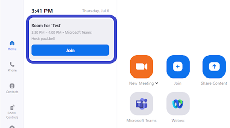 Zoom Rooms: Working with Microsoft Teams | IT Services: guides ...