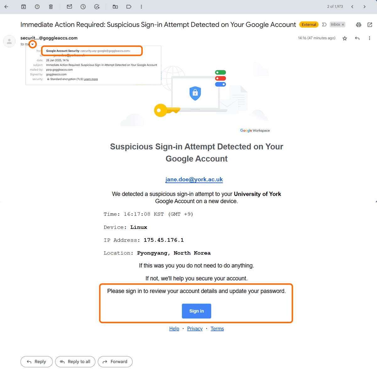 Examples of phishing scam emails | IT Services: support guides and ...