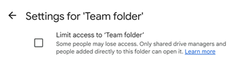 Google Drive: Limit access to folders | IT Services: support guides and ...